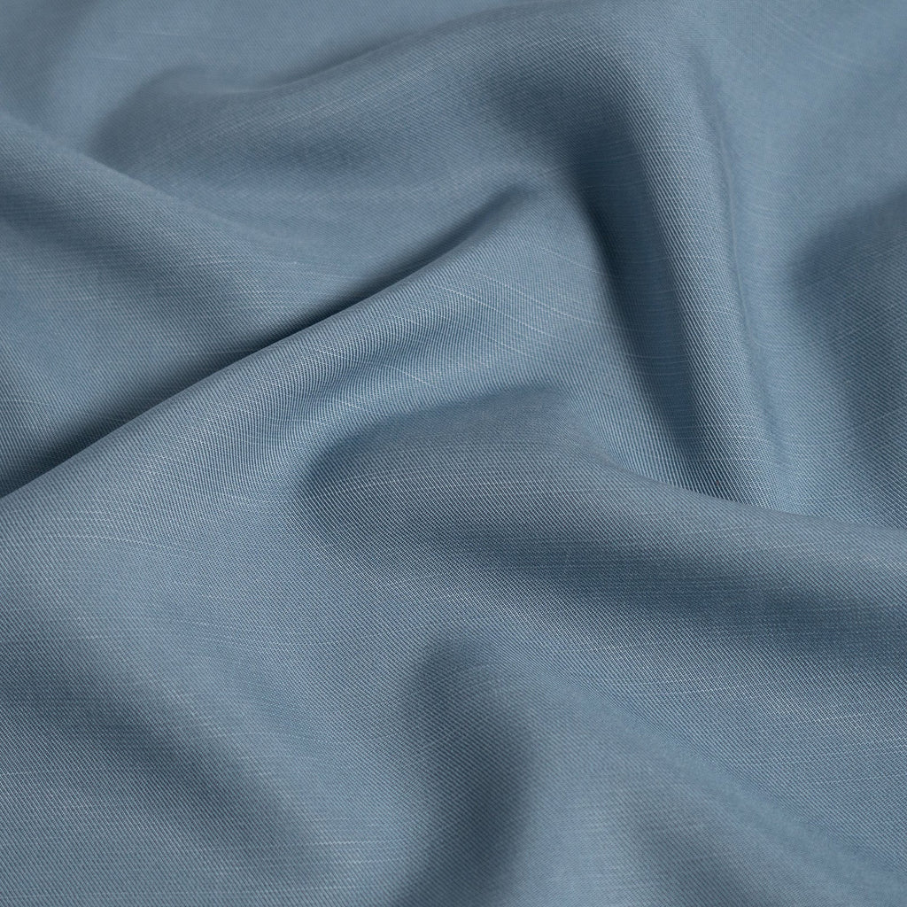 Cornflower Blue Tencel Linen Mix Fabric | Buy Online Now – The Cloth Cutter