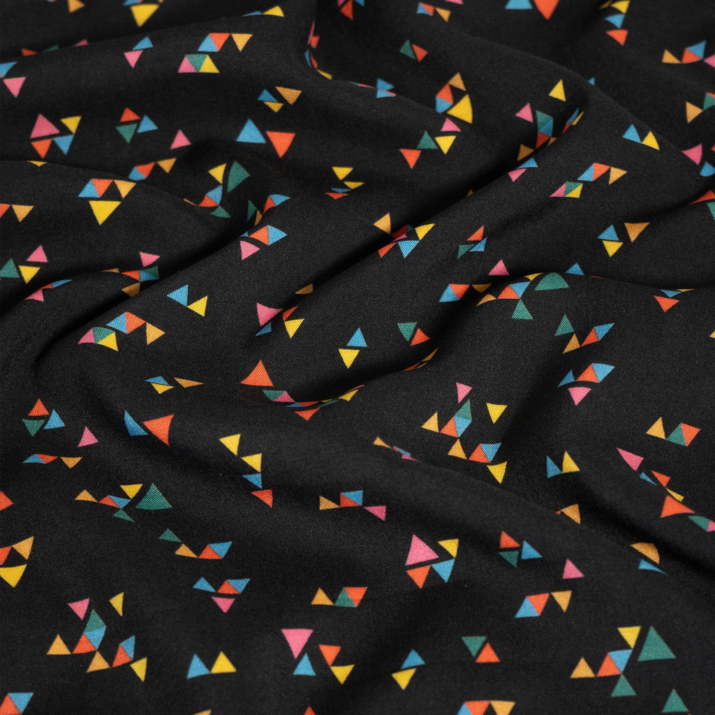 Pyramidi Colours Viscose Challis Fabric | Buy Online Now – The Cloth Cutter