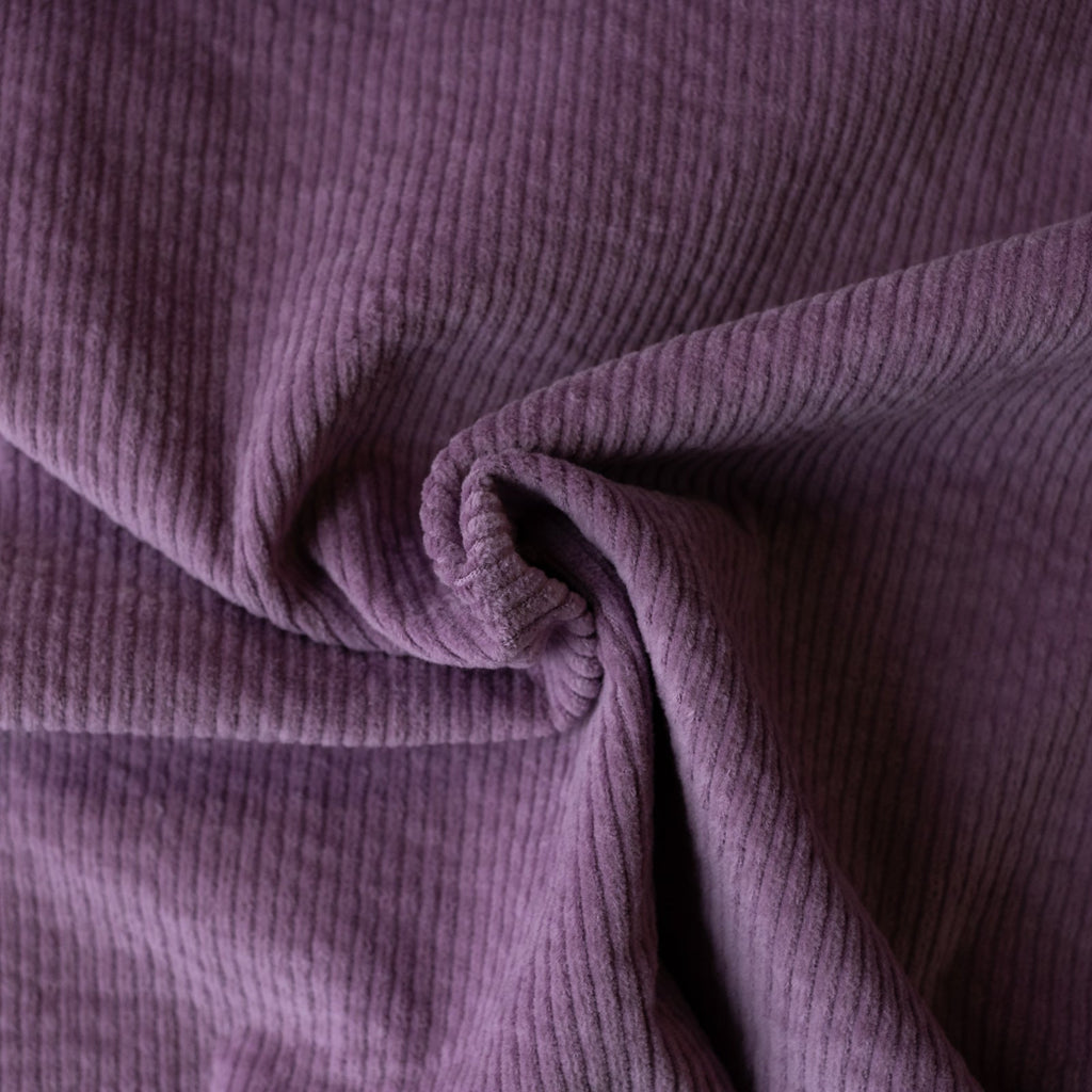 Mauve Hamilton 6 Wale Stretch Jumbo Corduroy Lady McElroy Fabric | Buy ...
